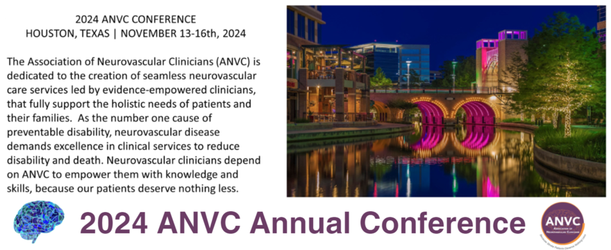 2024 ANVC Annual Conference | Association of Neurovascular Clinicians